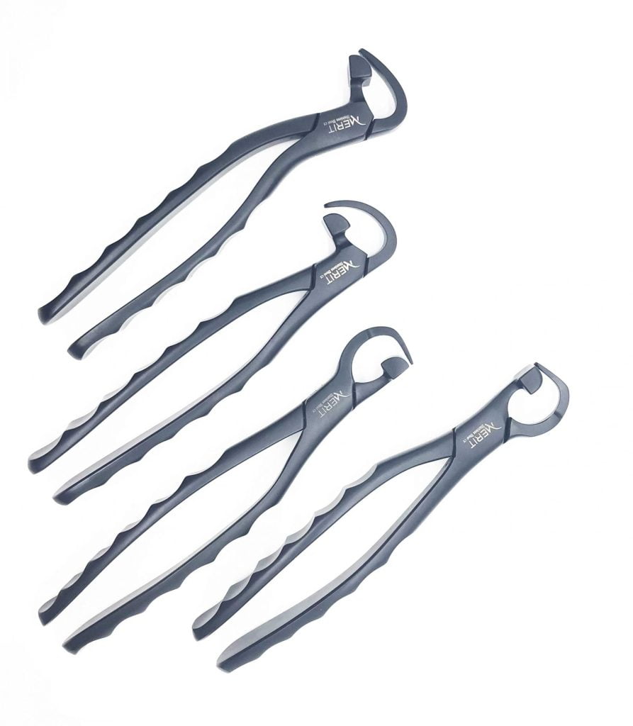 Authentic Physics Forceps Black Titanium Coated - Merit Surgical