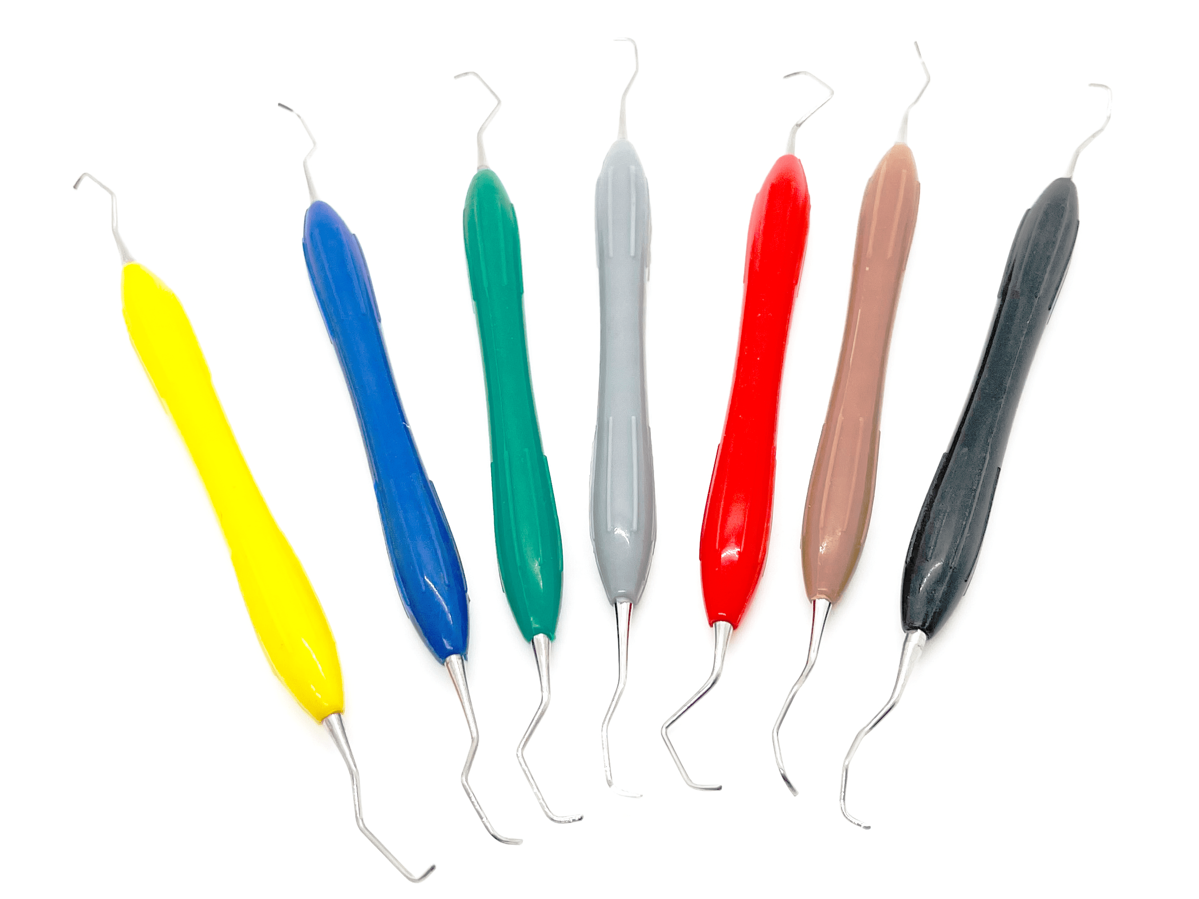 Gracey Instrument Set of 7, Dental Hygiene with Silicone Handle - Merit ...