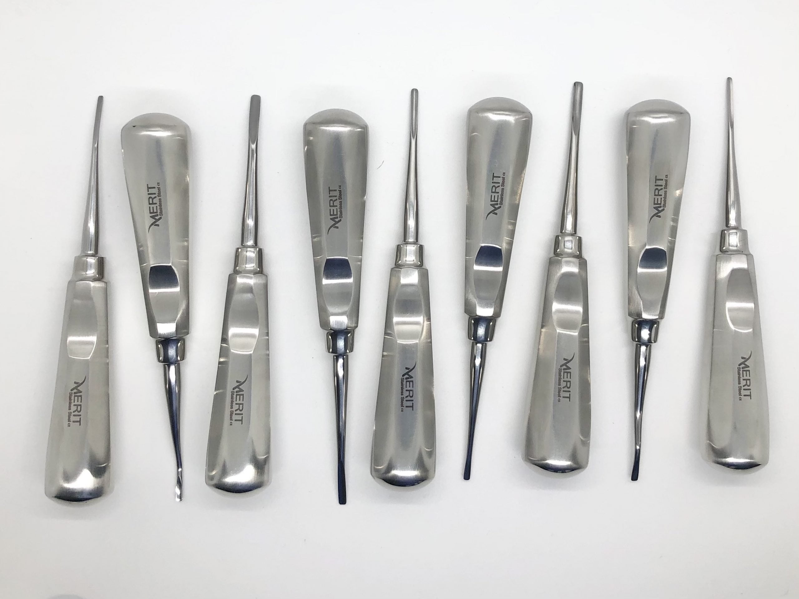 Root Elevators set of 9 pcs - Merit Surgical