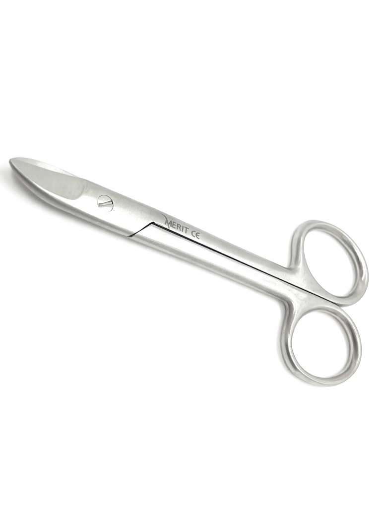 Serrated Trimming Curved Scissors 4.6" (Ortho Wire Cutting) - Merit ...