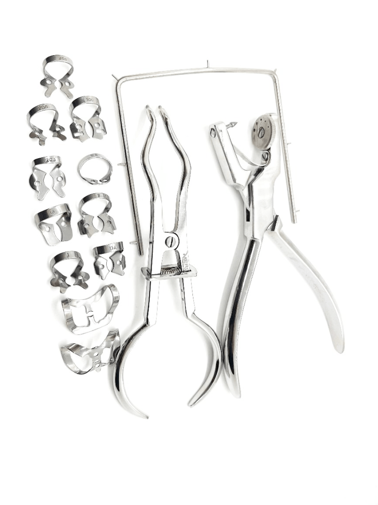 RUBBER DAM KIT, 11 CLAMPS AND ACCESSORIES - Merit Surgical