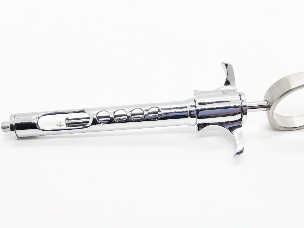 Aspirating Syringe C-W Type Thumb Ring Winged1.8 cc Ea - Merit Surgical