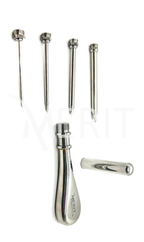 Universal Abdominal Trocar Set with 4 Tips (included) - Merit Surgical
